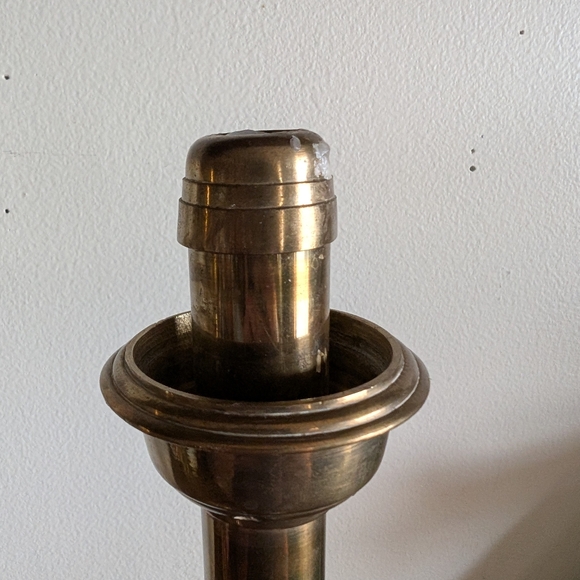 Antique | Accents | Antique Brass Spring Loaded Candle Stick Holders ...
